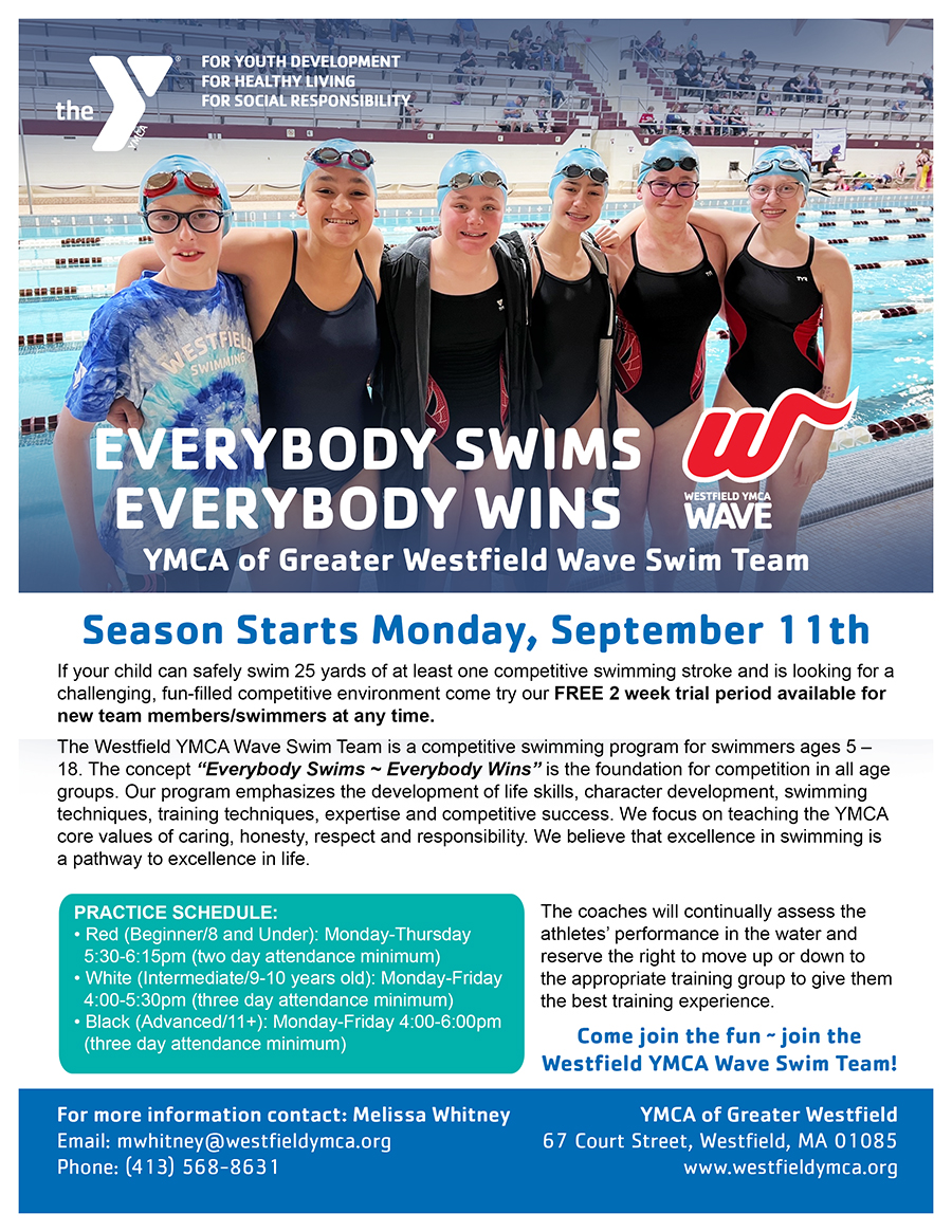 Join The Wave Swim Team Ymca Of Greater Westfield